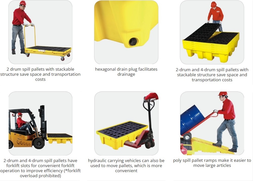 Two Barrel Spill Containment Pallets
